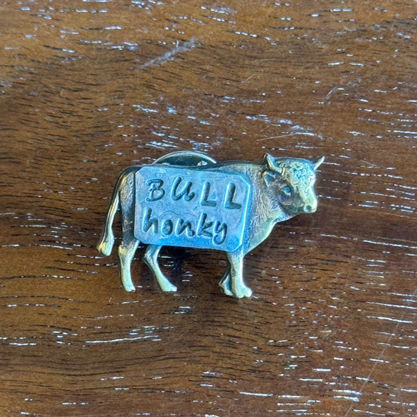 Bull Honky Pin, by Margaret Sullivan at Yard Dog Art - Yard Dog Gallery
