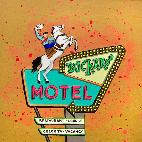 Buckaroo, Dusk - painting by Rachel Paxton at Yard Dog Art - Yard Dog ...