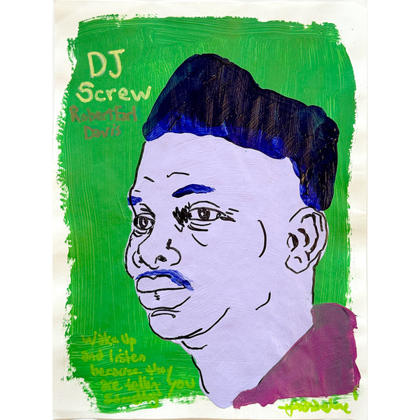 DJ Screw, painting by Tim Kerr at Yard Dog Art - Yard Dog Gallery